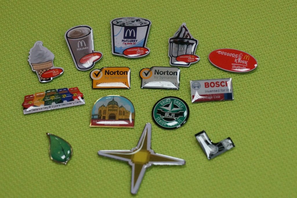 Offset printed pins – Maz Industries